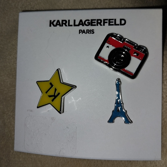 Karl Lagerfeld | Jewelry | Karl Lagerfeld 3 Piece Pin Set | Poshmark